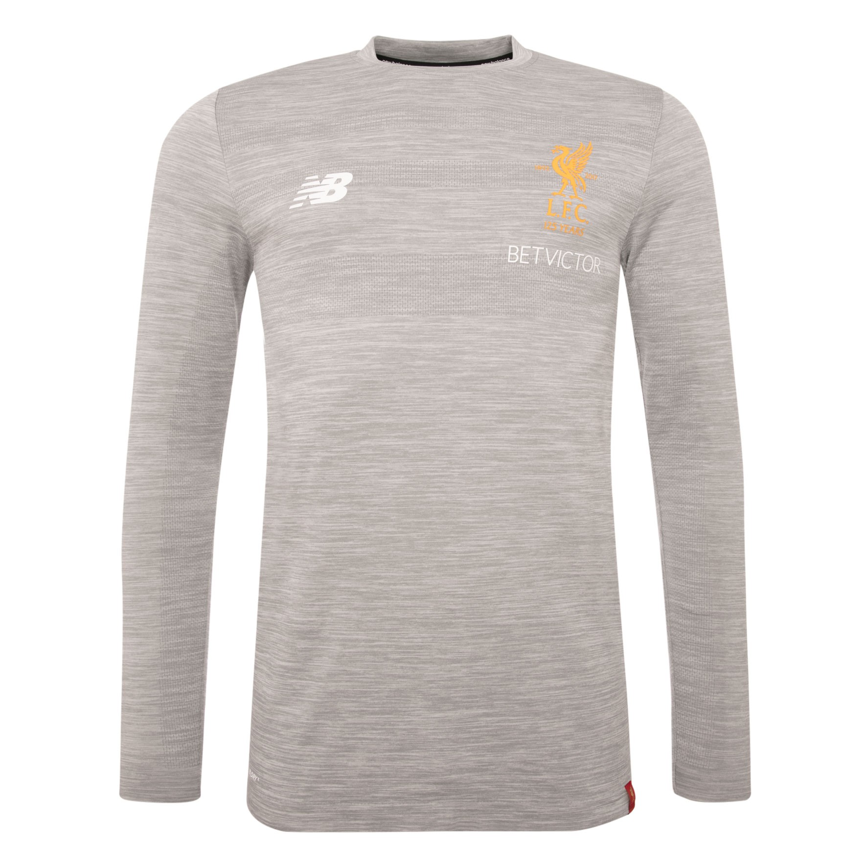 LFC Mens Grey Marl Training Power Long Sleeve Jersey 17/18 | Anfield Shop