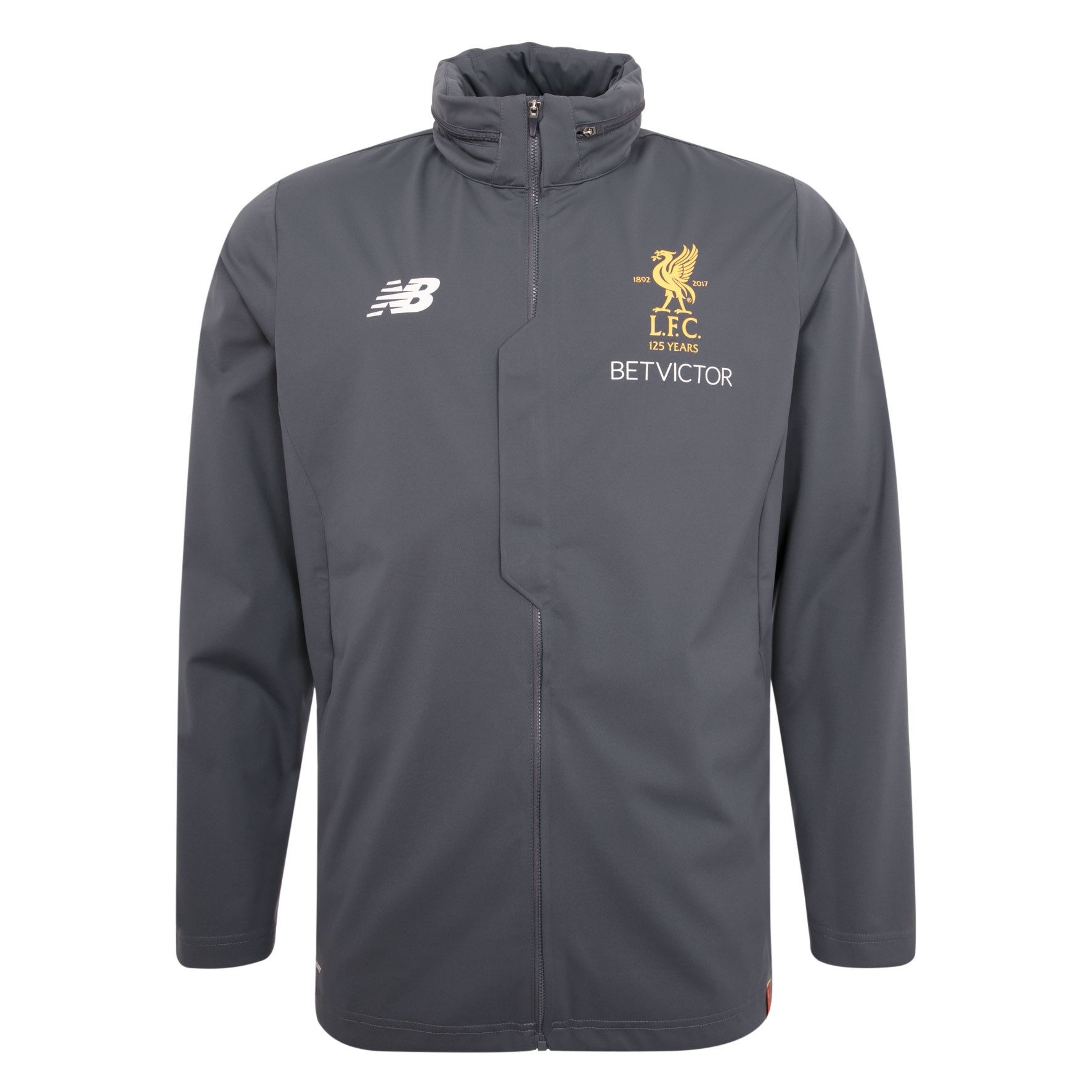 LFC Mens Thunder Grey Motion Rain Jacket 17/18 | Anfield Shop