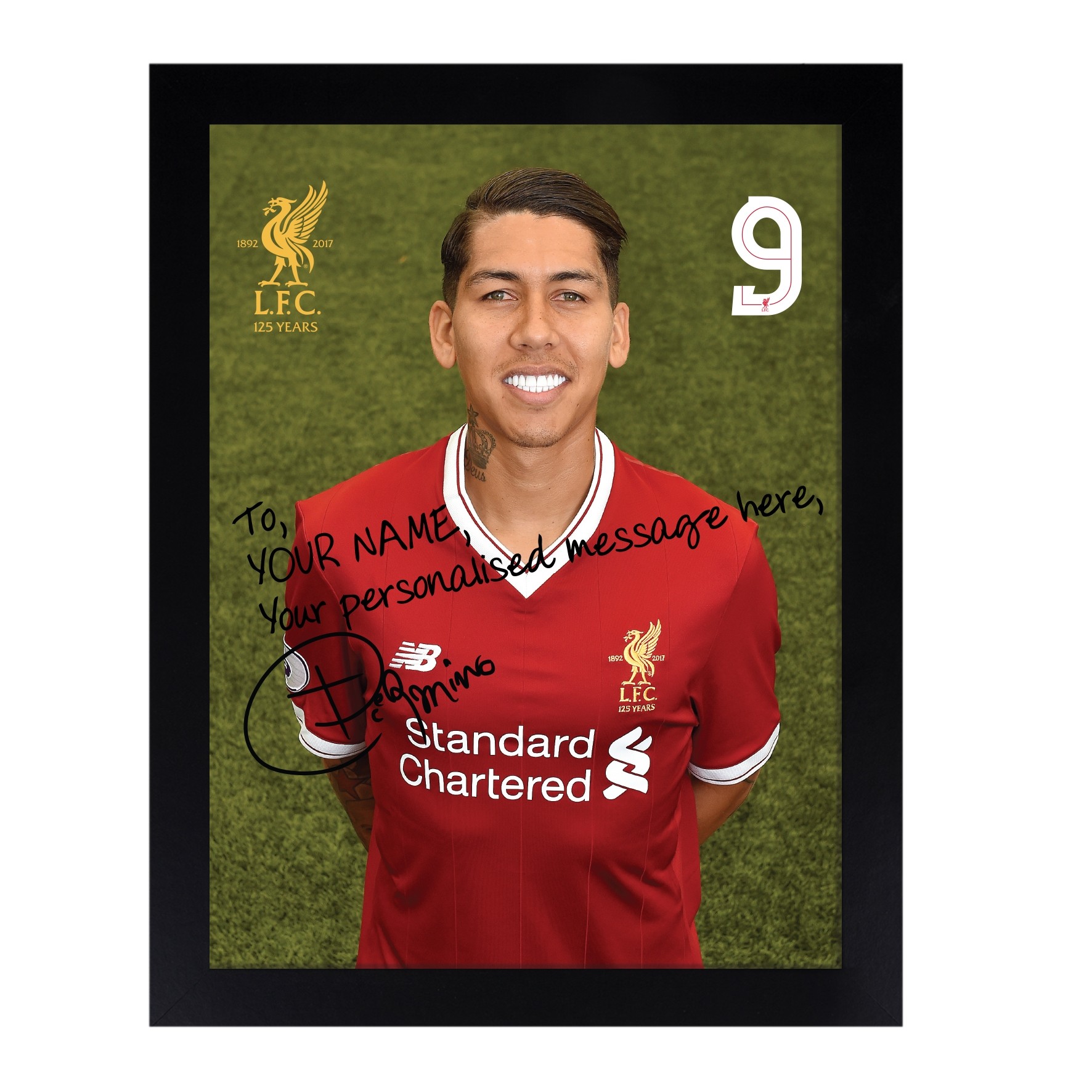 LFC Personalised 8 x 10 Firmino Frame | Anfield Shop