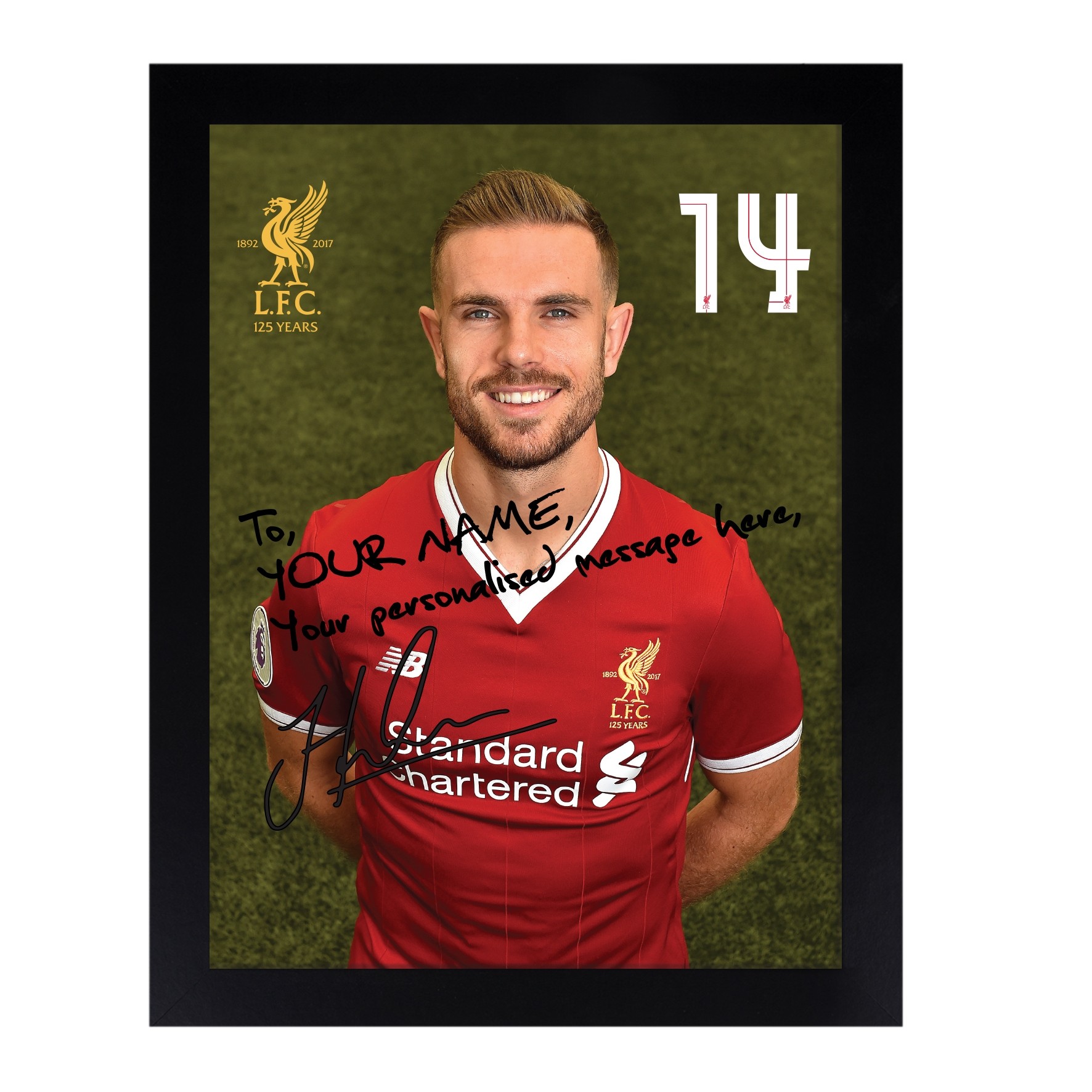 LFC Personalised 8 x 10 Henderson Frame | Anfield Shop