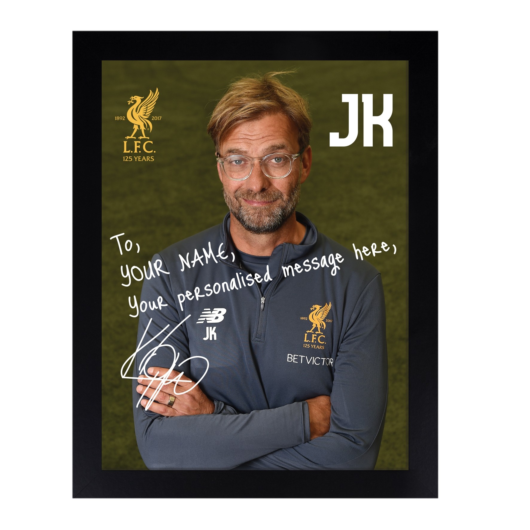 LFC Personalised 8 x 10 Klopp Frame | Anfield Shop