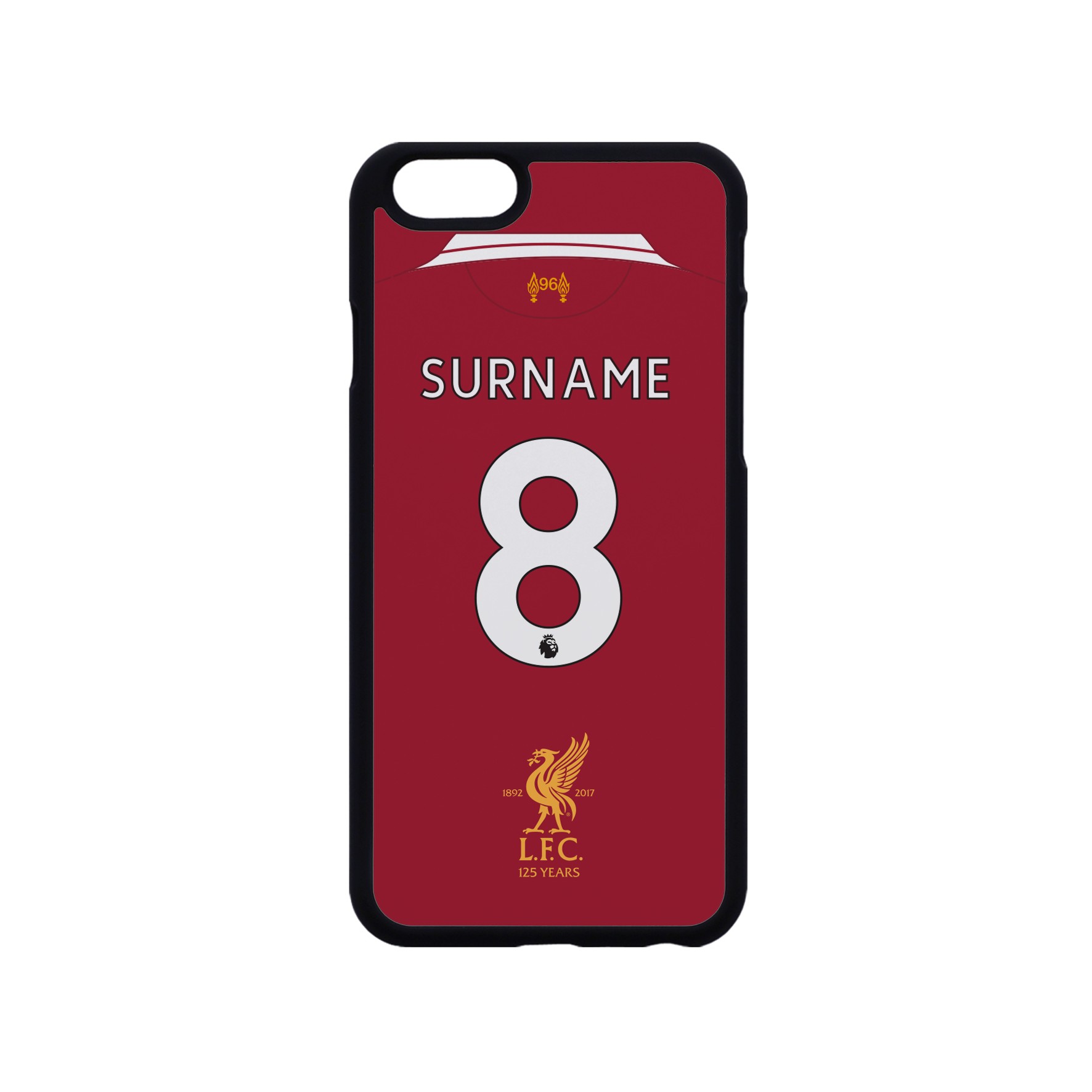 LFC Personalised Home Kit iPhone 6 Case 17/18 | Anfield Shop