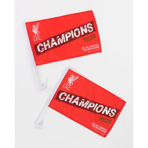 LFC Premier League Champions 19-20 Car Flags | Anfield Shop