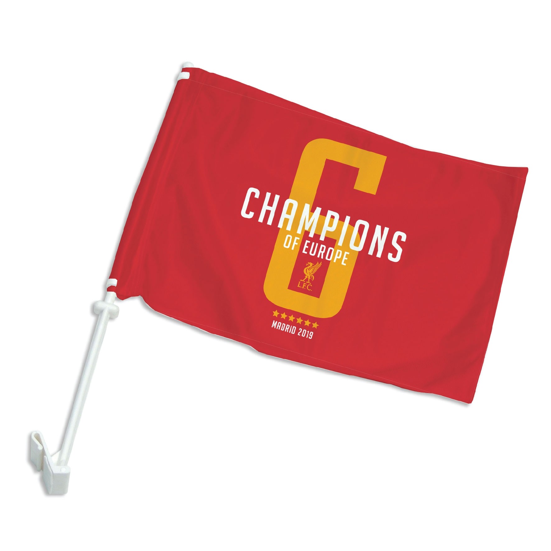 LFC UCL Champions Car Flag | Anfield Shop